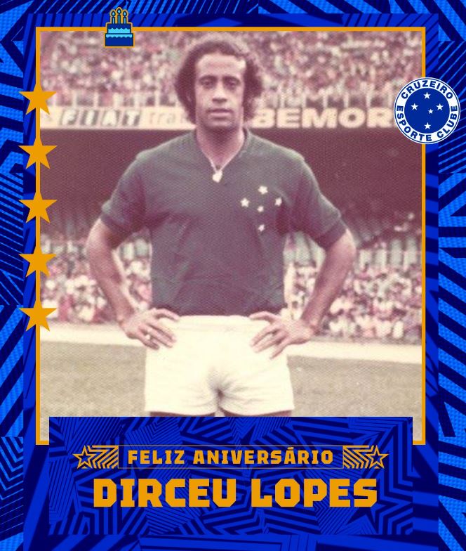 Cruzeiro parabeniza Dirceu Lopes, segundo maior artilheiro do clube